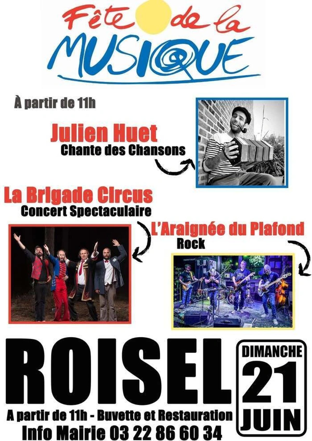 Concert Fête de la musique à Roisel — 21 juin 2026
